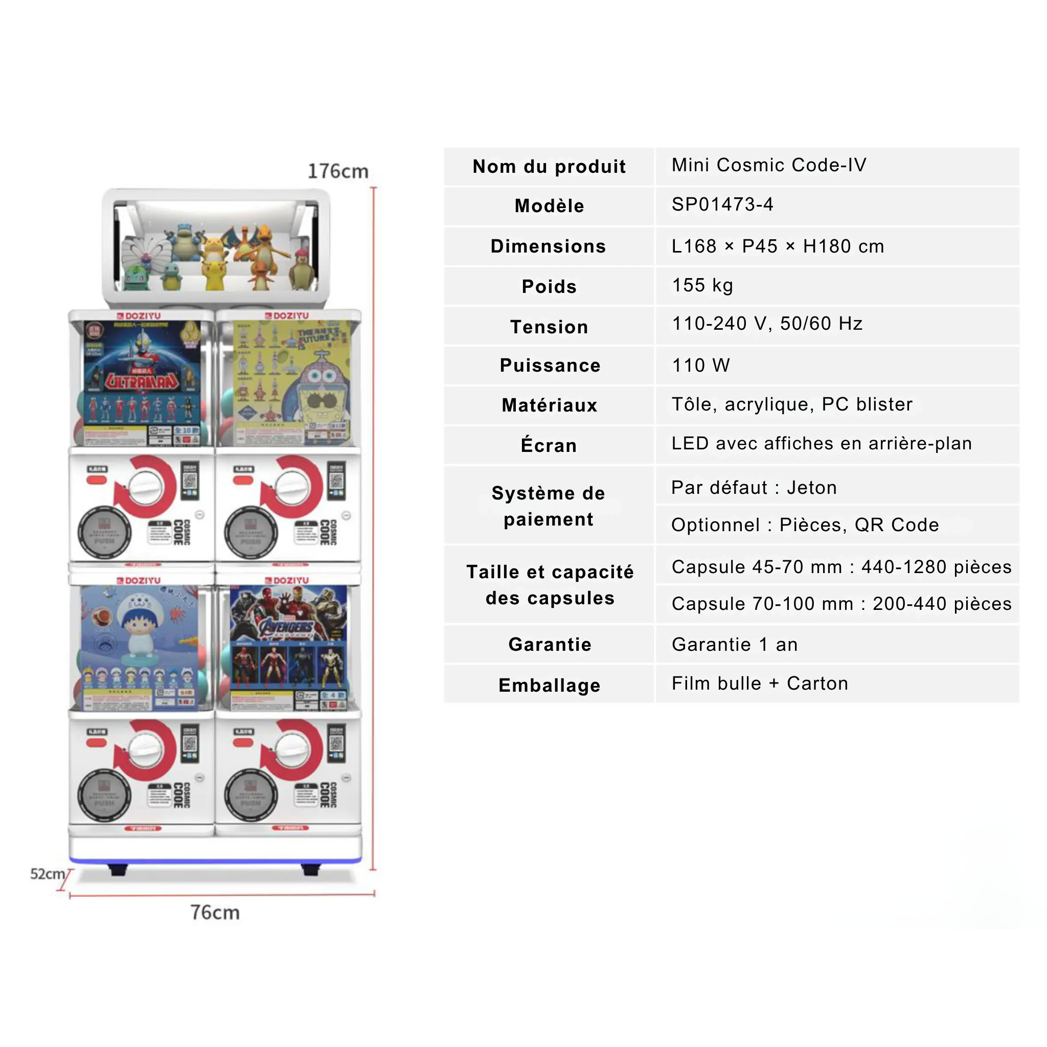 Machine Gashapon Modulaire - Gachamatik - Mini Cosmic Code IV — SP01473-4